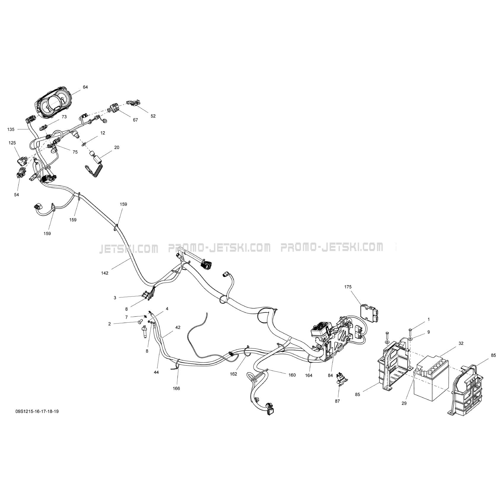 10- Electrical System pour JetSki Sea-Doo WAKE PRO 215 2012 - Promo-Jetski