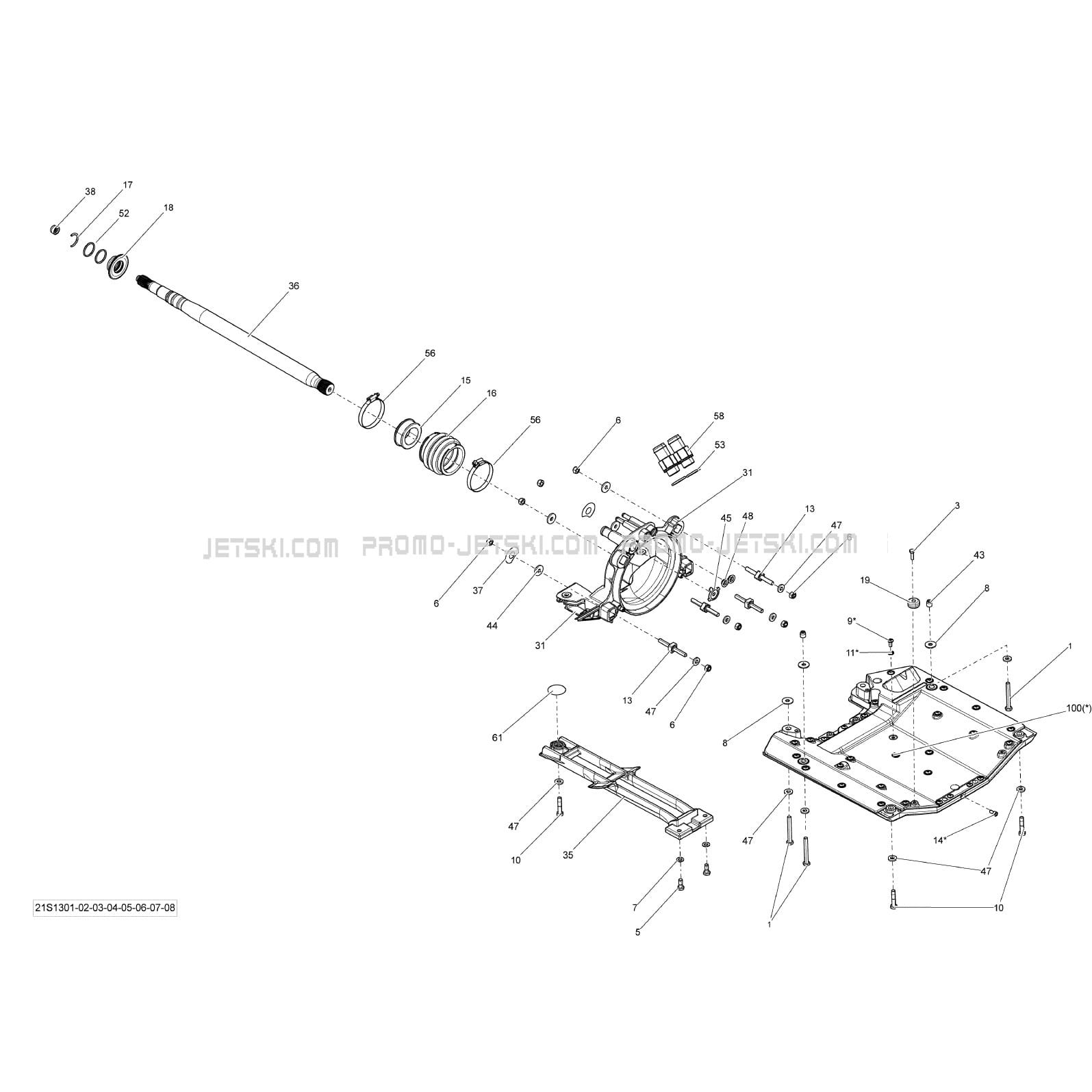 05- Propulsion for Seadoo RXT-X 260 & RS. 2013 2013 - Promo-Jetski