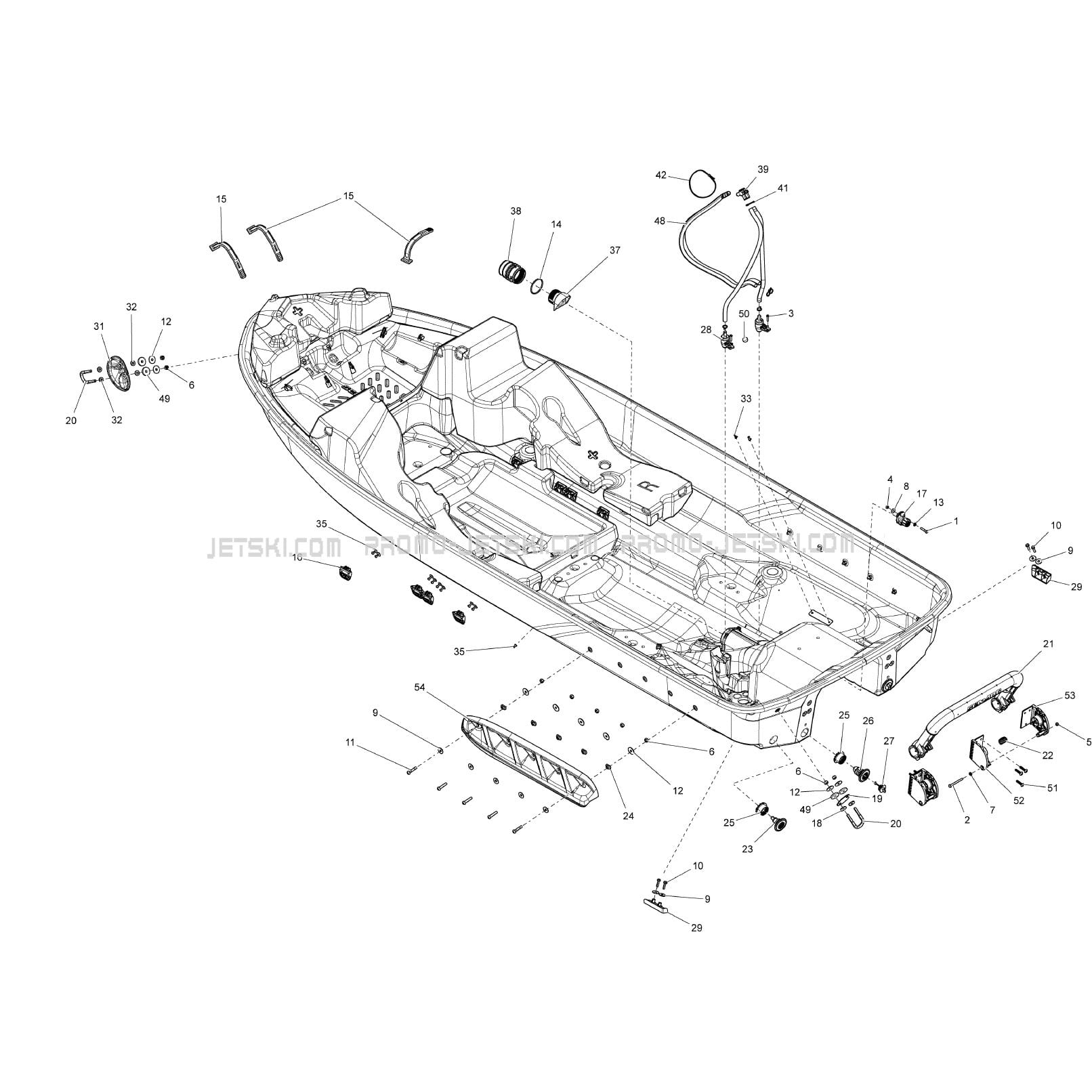 09- Hull pour JetSki Sea-Doo Wake, 2016 2016 - Promo-Jetski