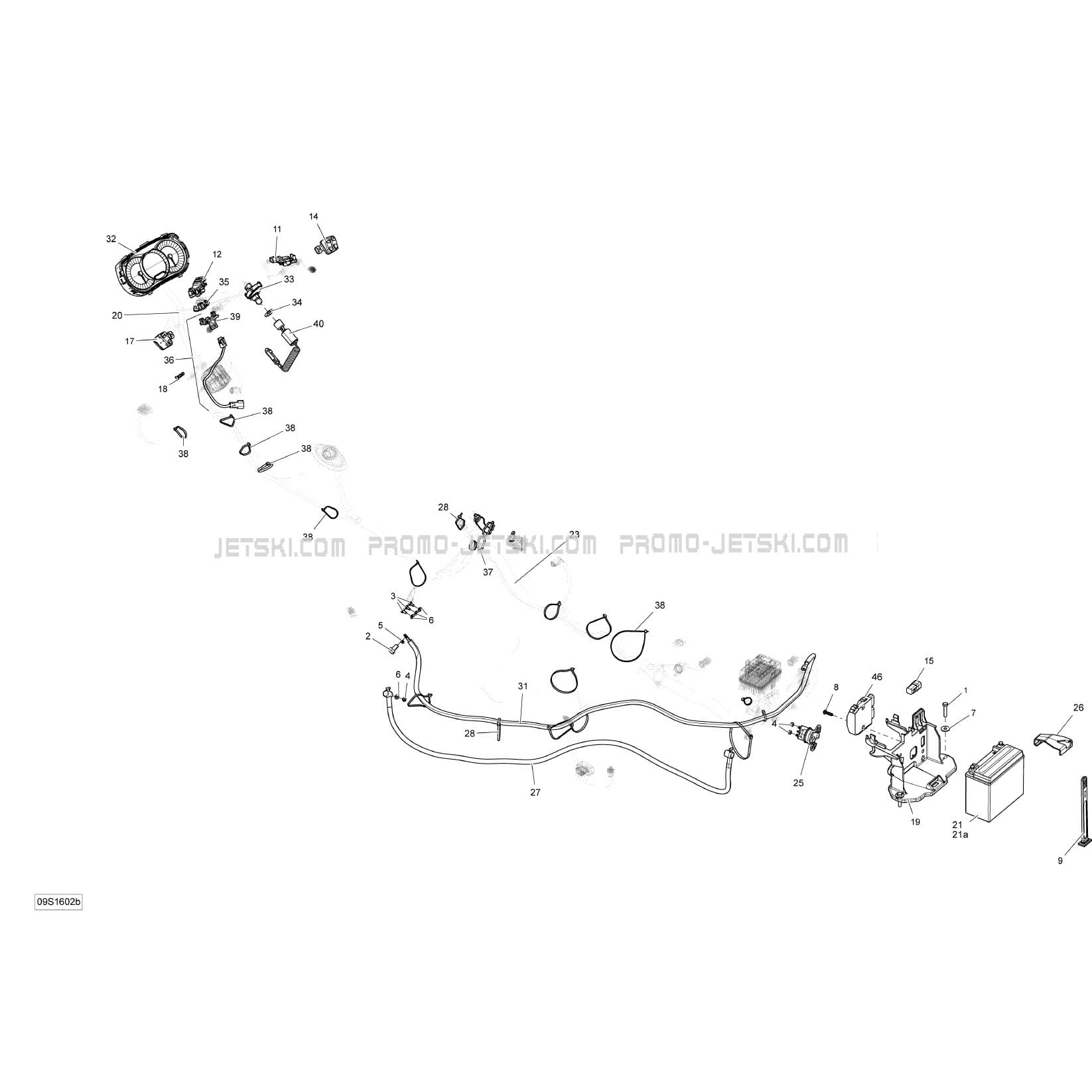 10- Electrical System - GTX S 155 for Sea-Doo GTX, 2016 2016 - Promo-Jetski