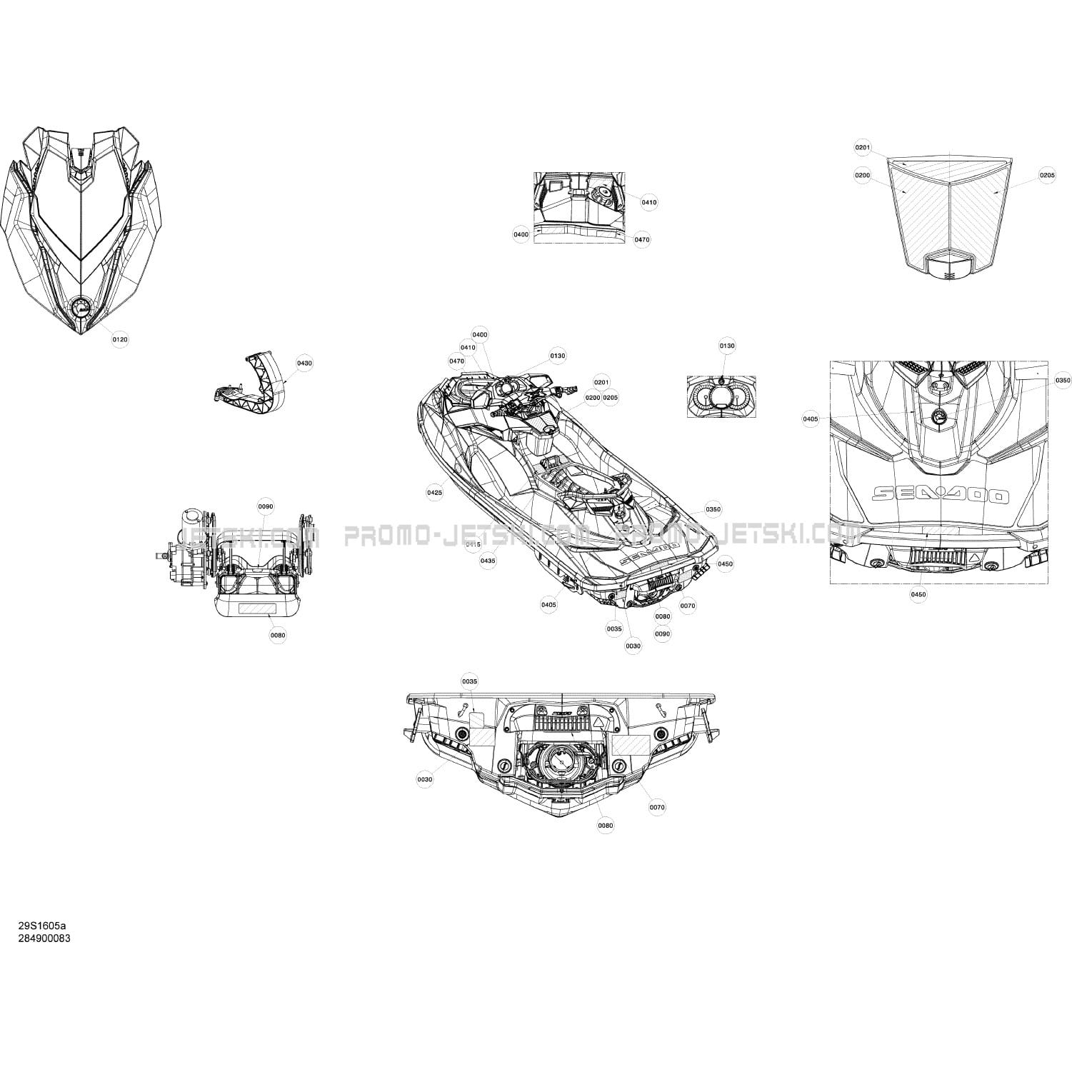 09- Decals - A pour JetSki Sea-Doo RXP, 2016 2016 - Promo-Jetski
