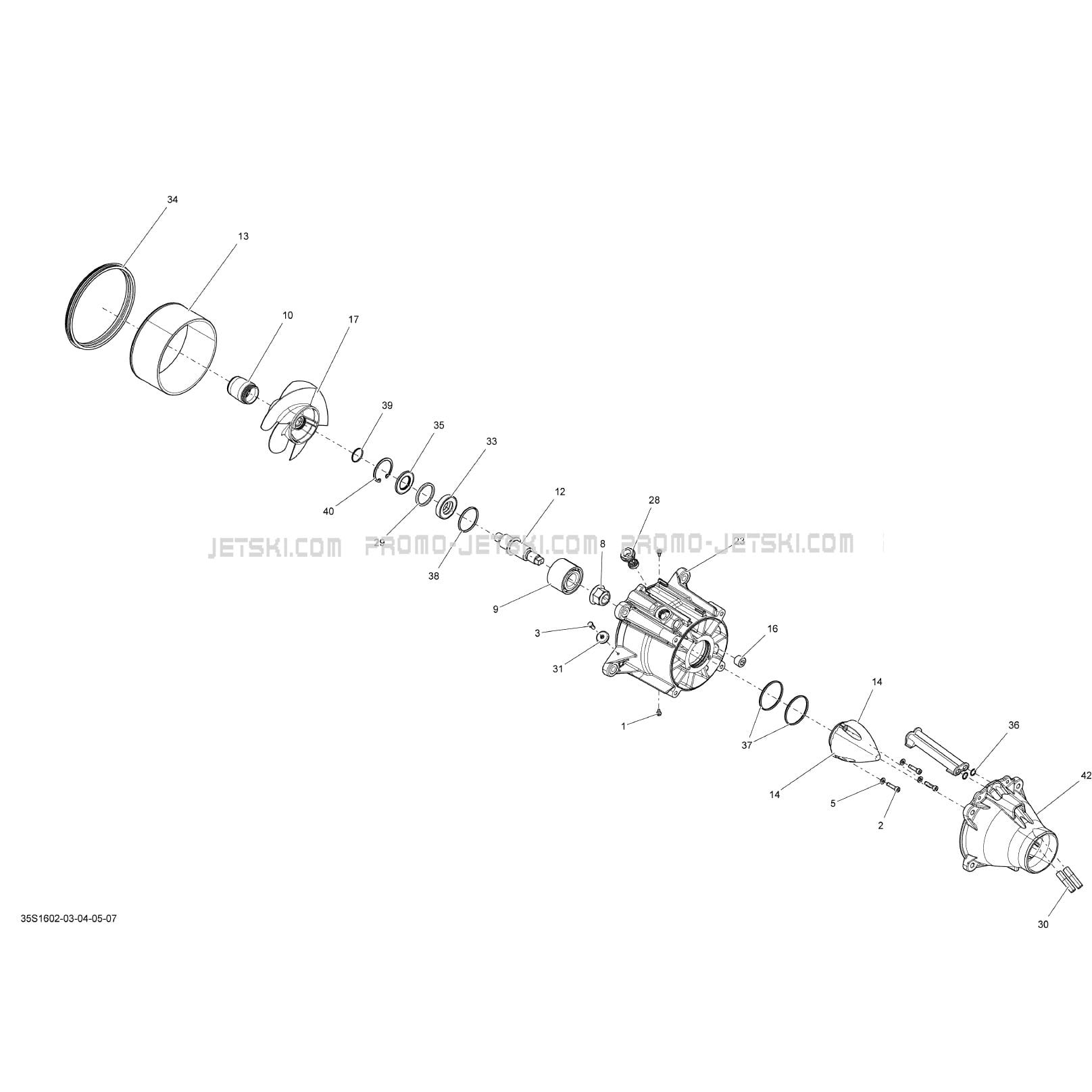 05- Pump pour JetSki Seadoo RXT, 2016 2016 - Promo-Jetski