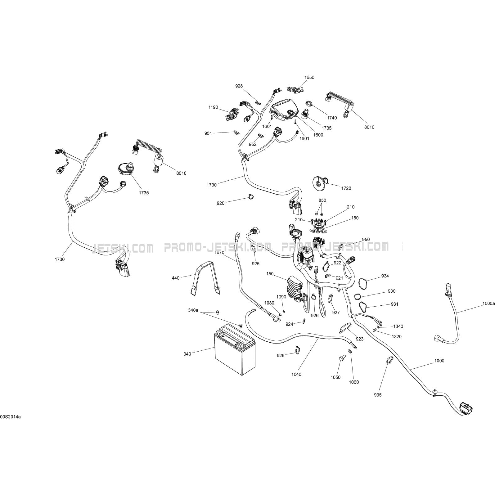 10- Electrical System for Sea-Doo 002 - Spark 900 HO ACE, 2020 2020 ...