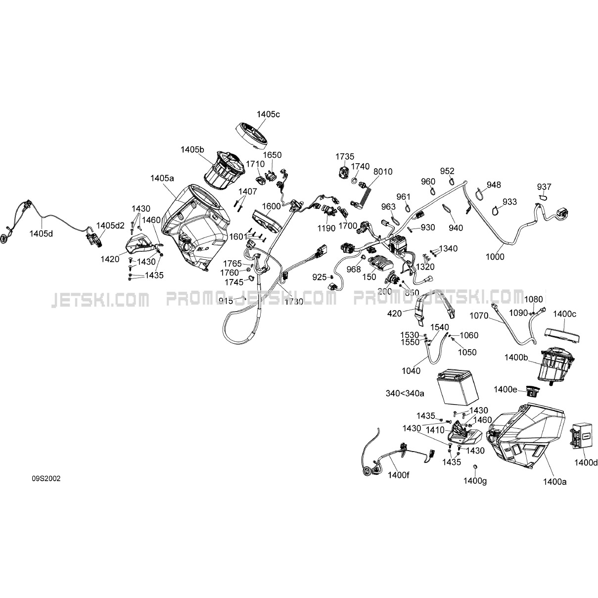 10- Electrical System for Seadoo 004 - GTI SE 170, 2020 2020 - Promo-Jetski