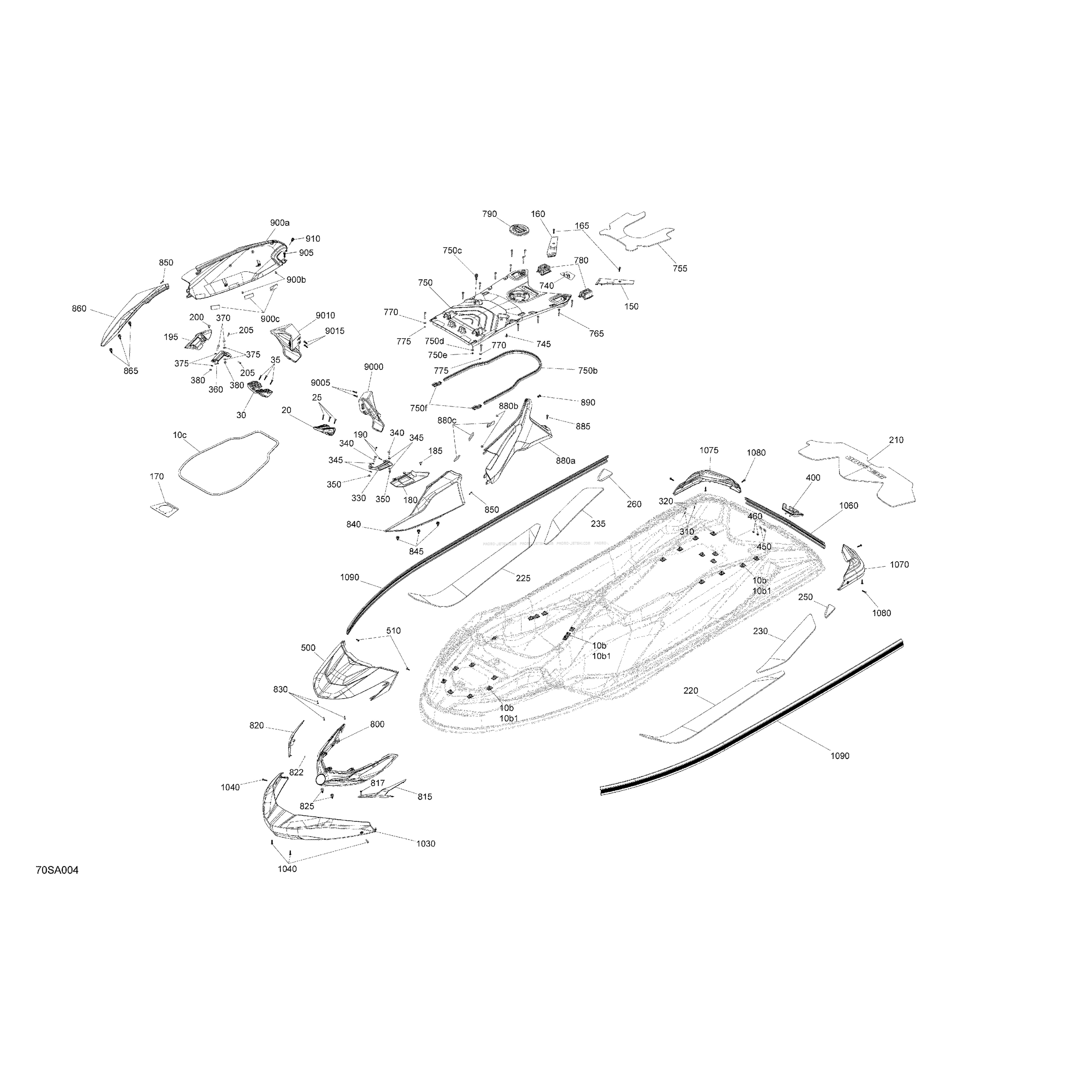 Carrosserie - Système for Sea-Doo GTX 170 2021 - Promo-Jetski