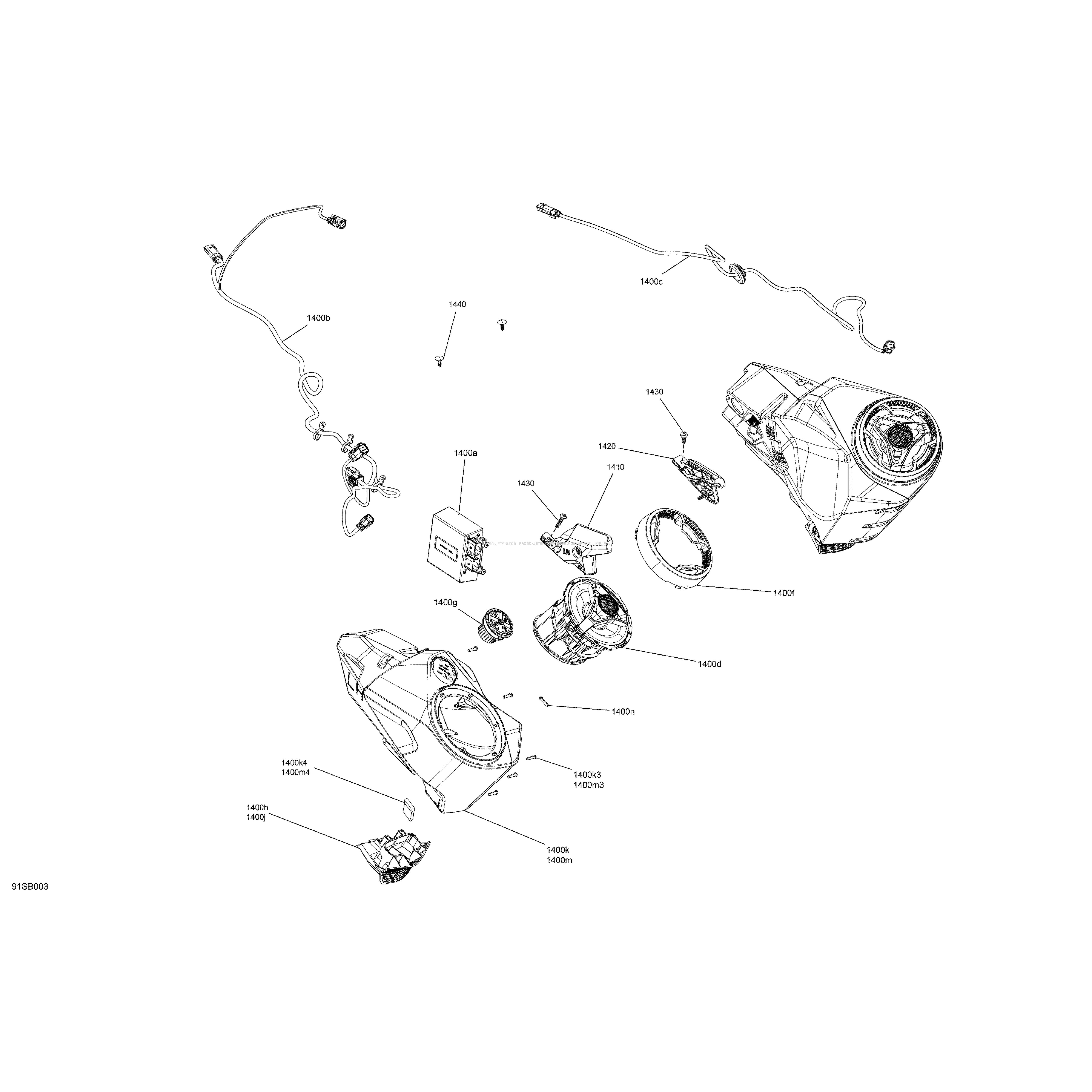 Électrique - Système Audio for Seadoo FISH PRO SPORT 170 2022 - Promo ...